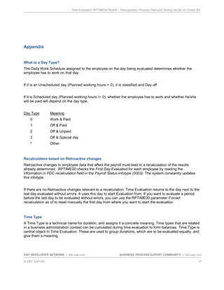 Time evaluation rptime00 report | PDF