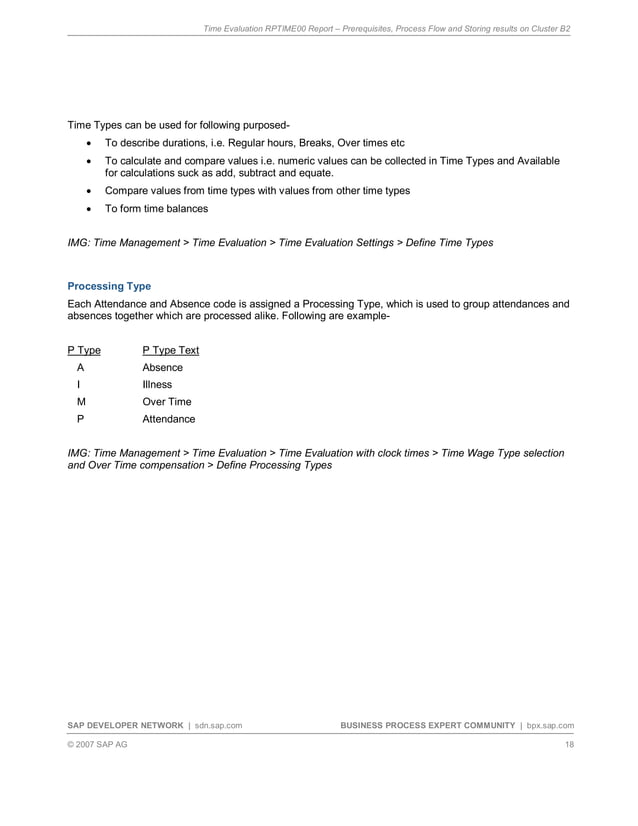 Time evaluation rptime00 report | PDF