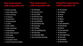 Time expressions | PPT