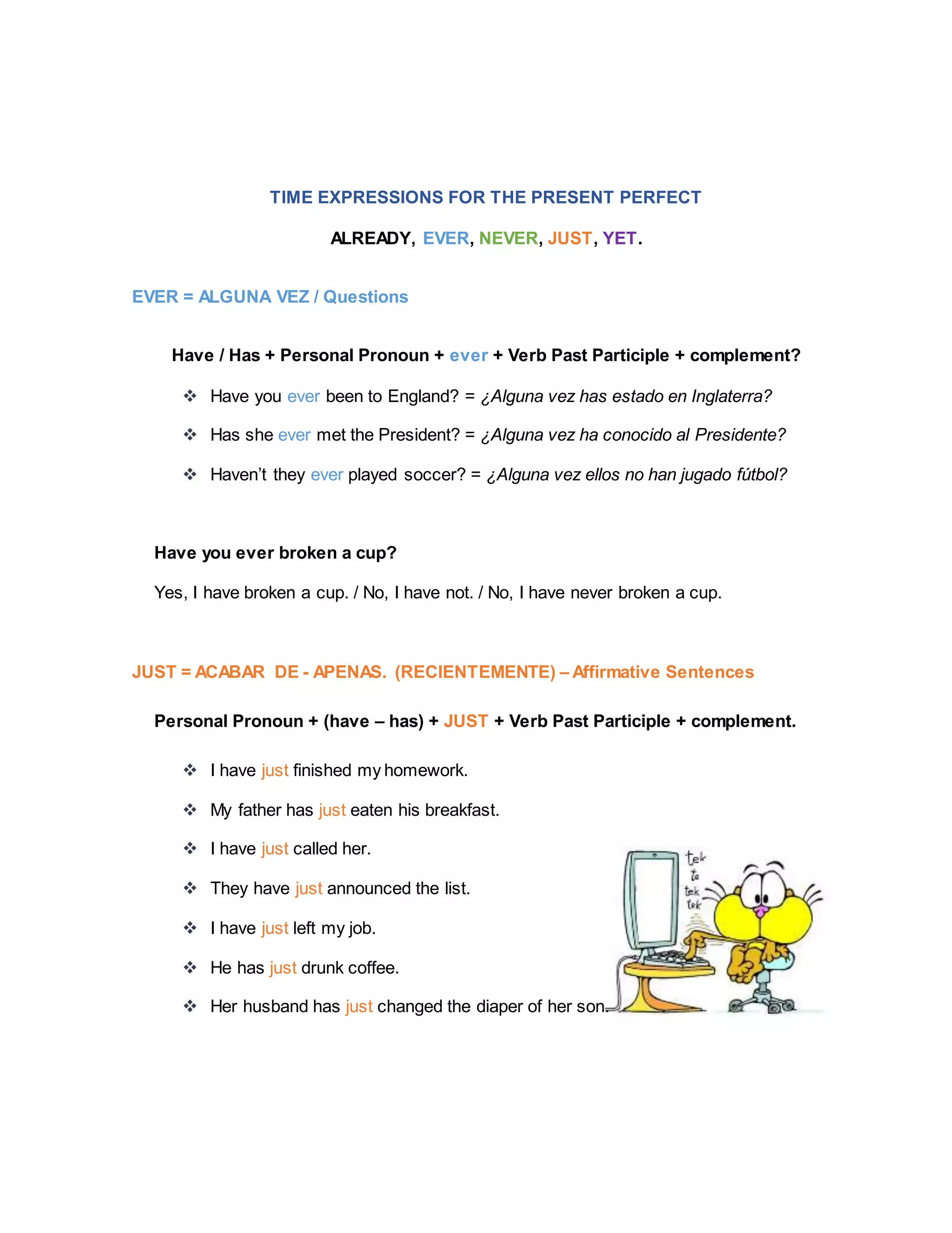 Time Expressions - Present Perfect.docx