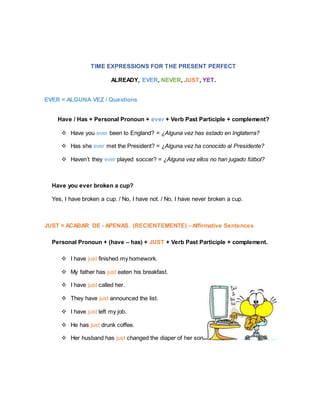 Time Expressions - Present Perfect.docx