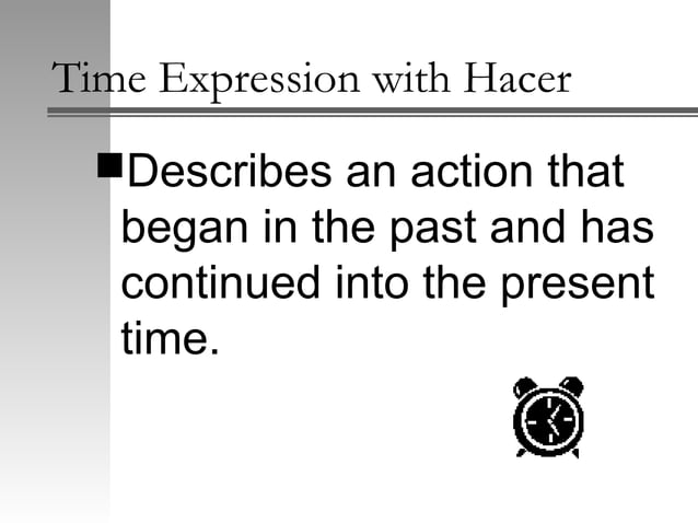 Time expressions with hacer | PPT
