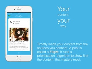 Timefly iOS App Development Presentation | PDF