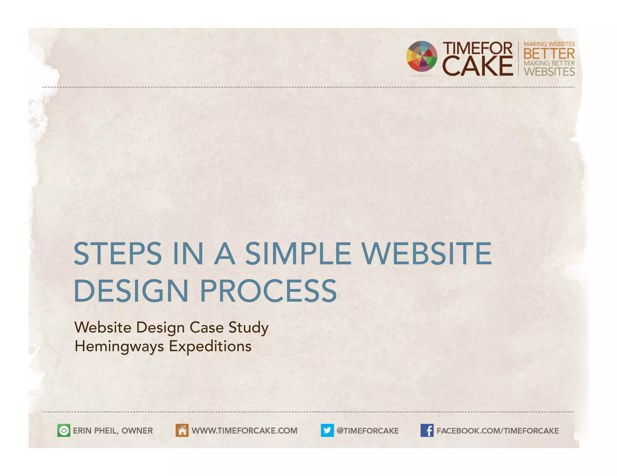 Simple Web Design Case Study (Website Design Process Walkthrough) | PPT