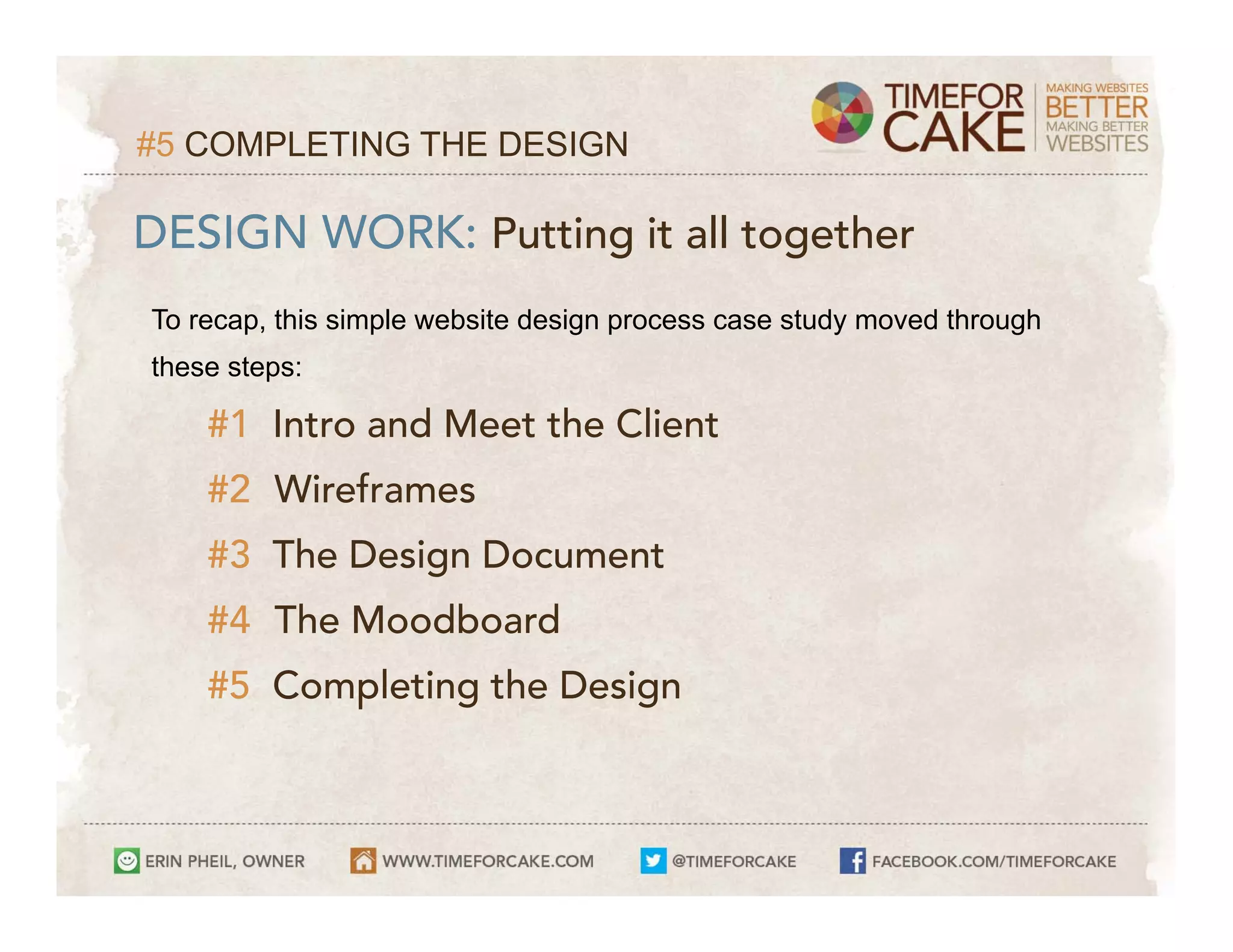 Simple Web Design Case Study (Website Design Process Walkthrough) | PDF