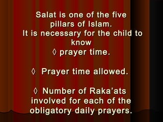Time for five daily prayers project | PPT