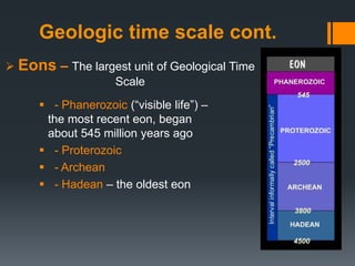The relation between Time & Geology | PPTX