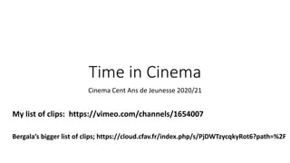 Time in cinema | PPTX