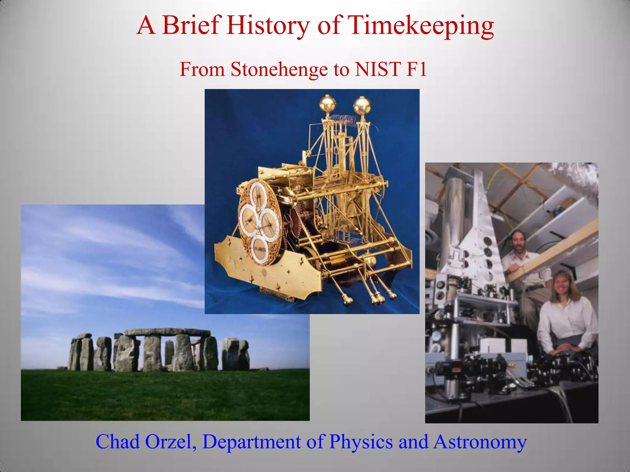 A Brief History of Timekeeping | PPT