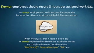 Time keeping policy | PPTX