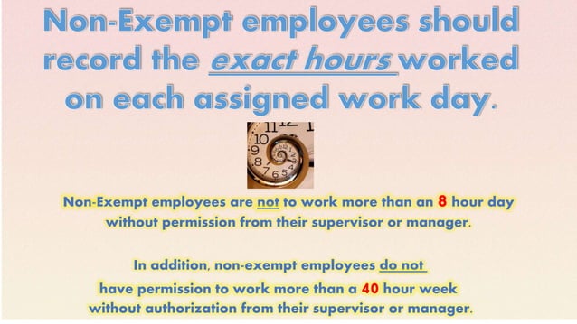 Time keeping policy | PPTX | Careers