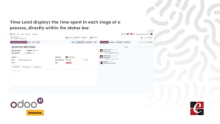 Time Land in Status Bar Odoo 17 | PPT