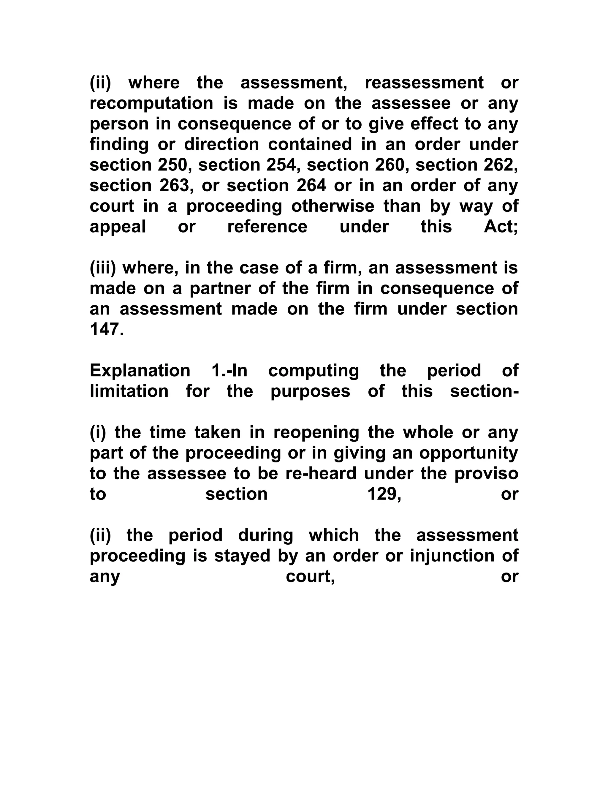 Time limit for completion of assessments and reassessments.bose