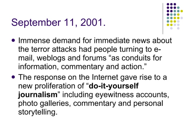 Timeline: Citizen Journalism | PPT | Smartphones | Consumer Electronics