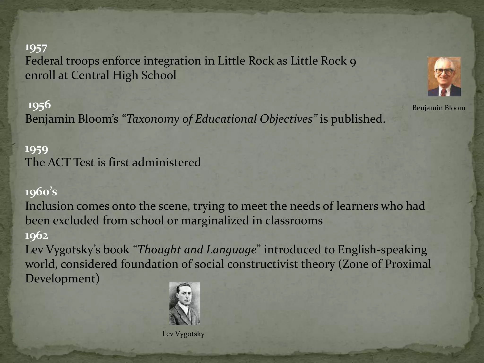 Timeline of US Education | PPTX