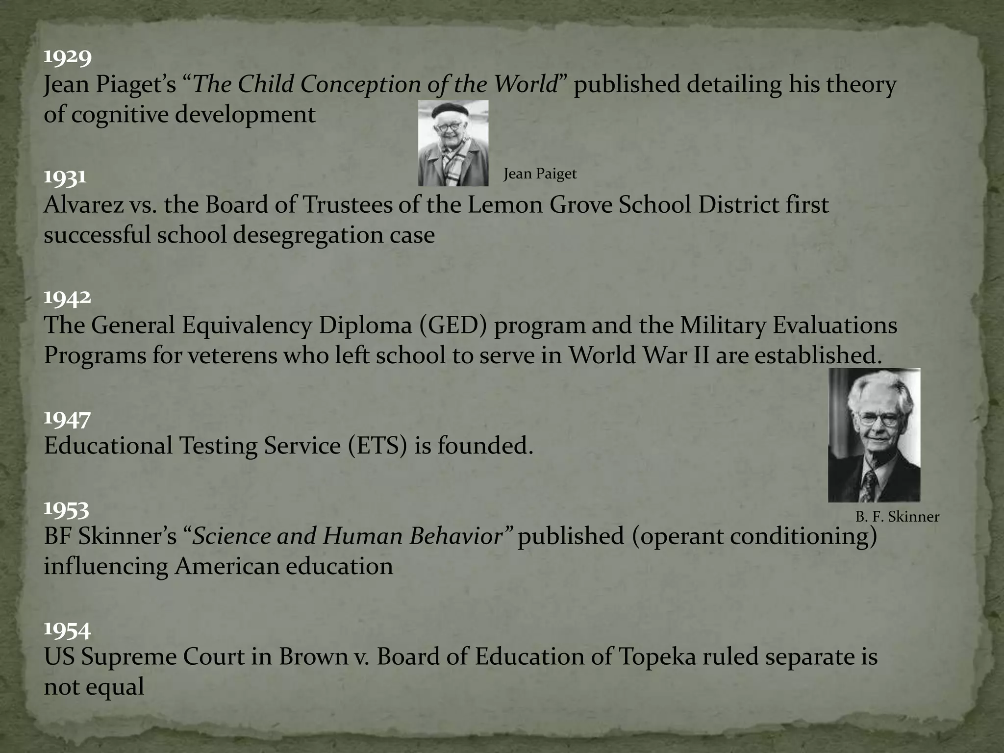 Timeline of US Education | PPTX
