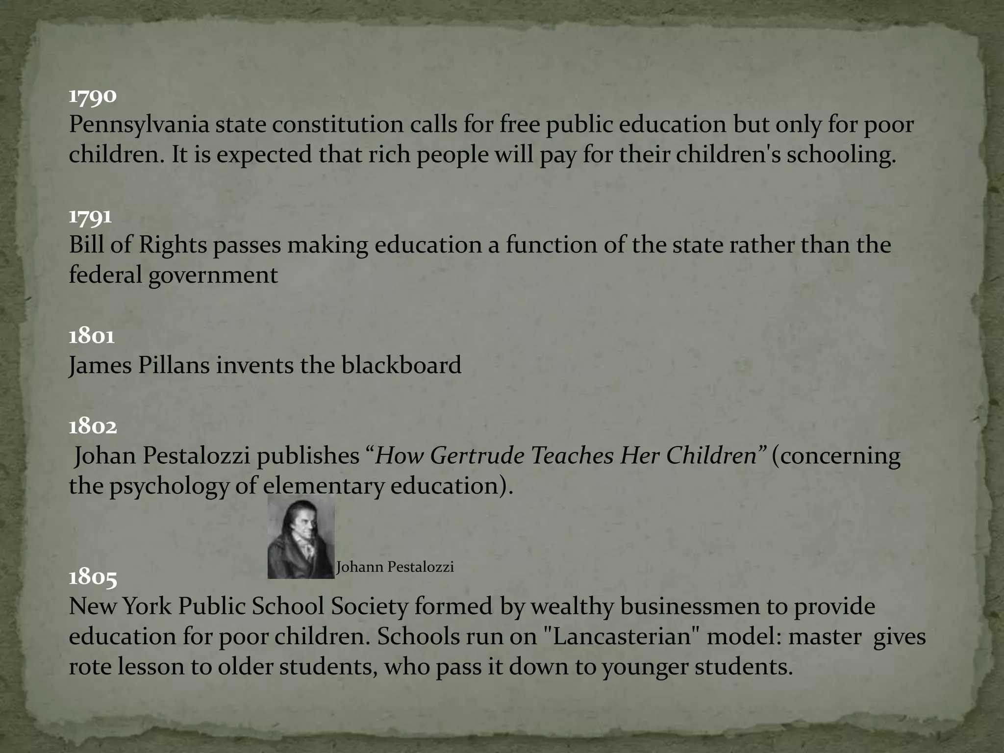 Timeline of US Education | PPT