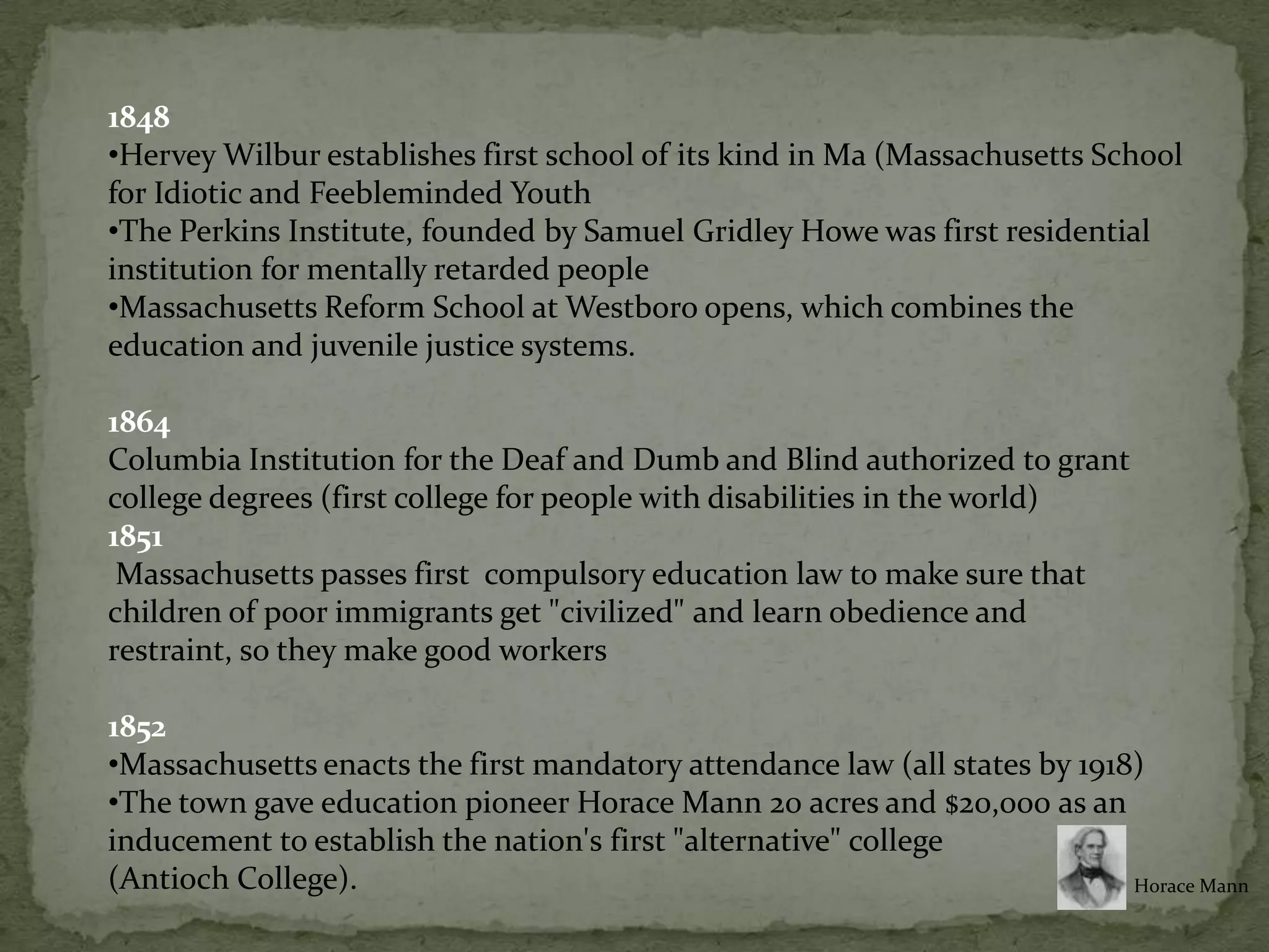 Timeline of US Education | PPT