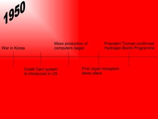 1950's Timeline | PPT
