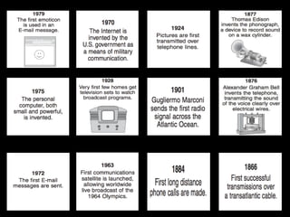 Communication Technologies Timeline | PPT