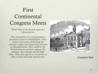 Coming of the American Revolution | PPTX