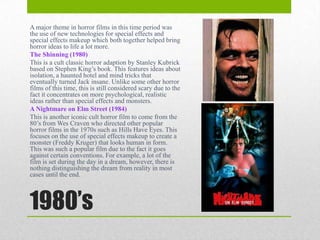 Horror Film Timeline | PPT