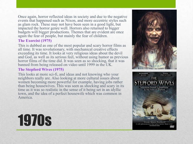Horror Film Timeline | PPT