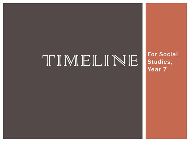 Social Studies project: Timeline | PPTX | Graduation | Personal ...
