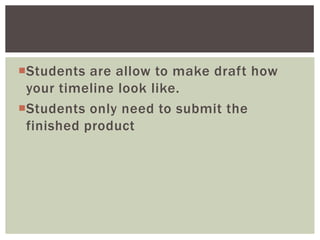 Social Studies project: Timeline | PPTX