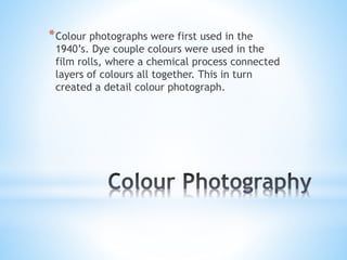 Photography unit 1 task 1 | PPTX