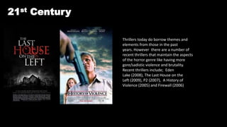 The Timeline of Thriller Movies | PPT