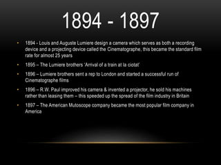 Timeline of film | PPTX