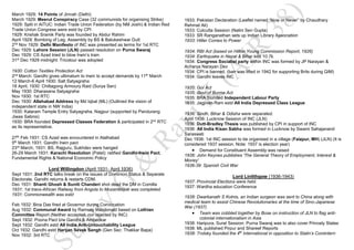 Timeline of modern Indian history relevant for upsc and pcs ...