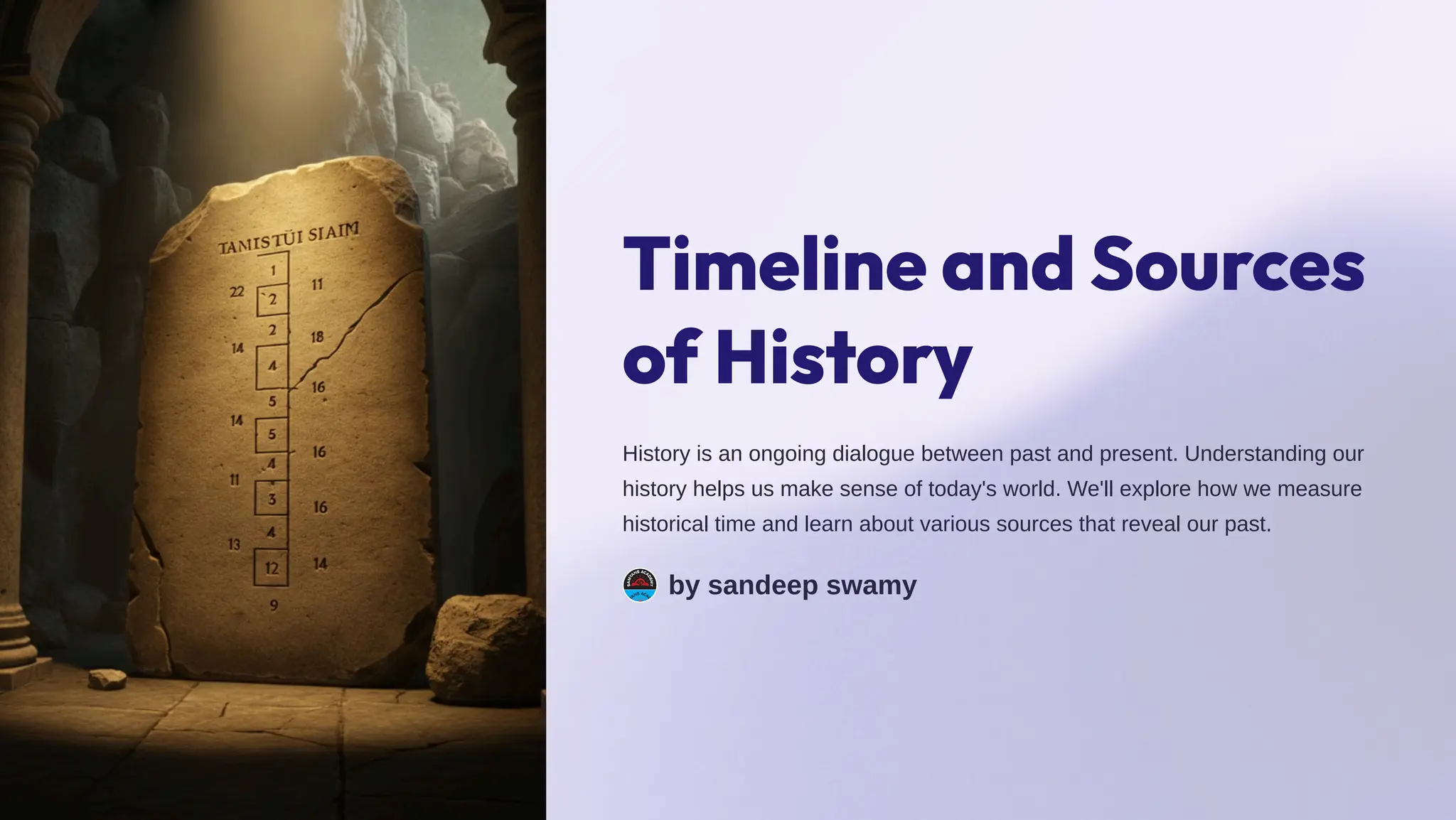 Timeline-and-Sources-of-History.6th social exploring society and beyond ...