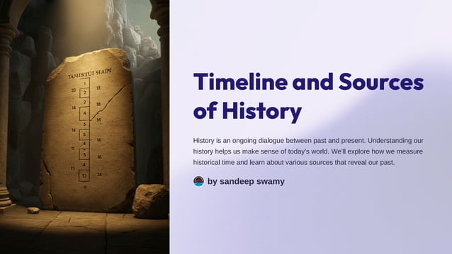 Timeline-and-Sources-of-History.6th social exploring society and beyond ...