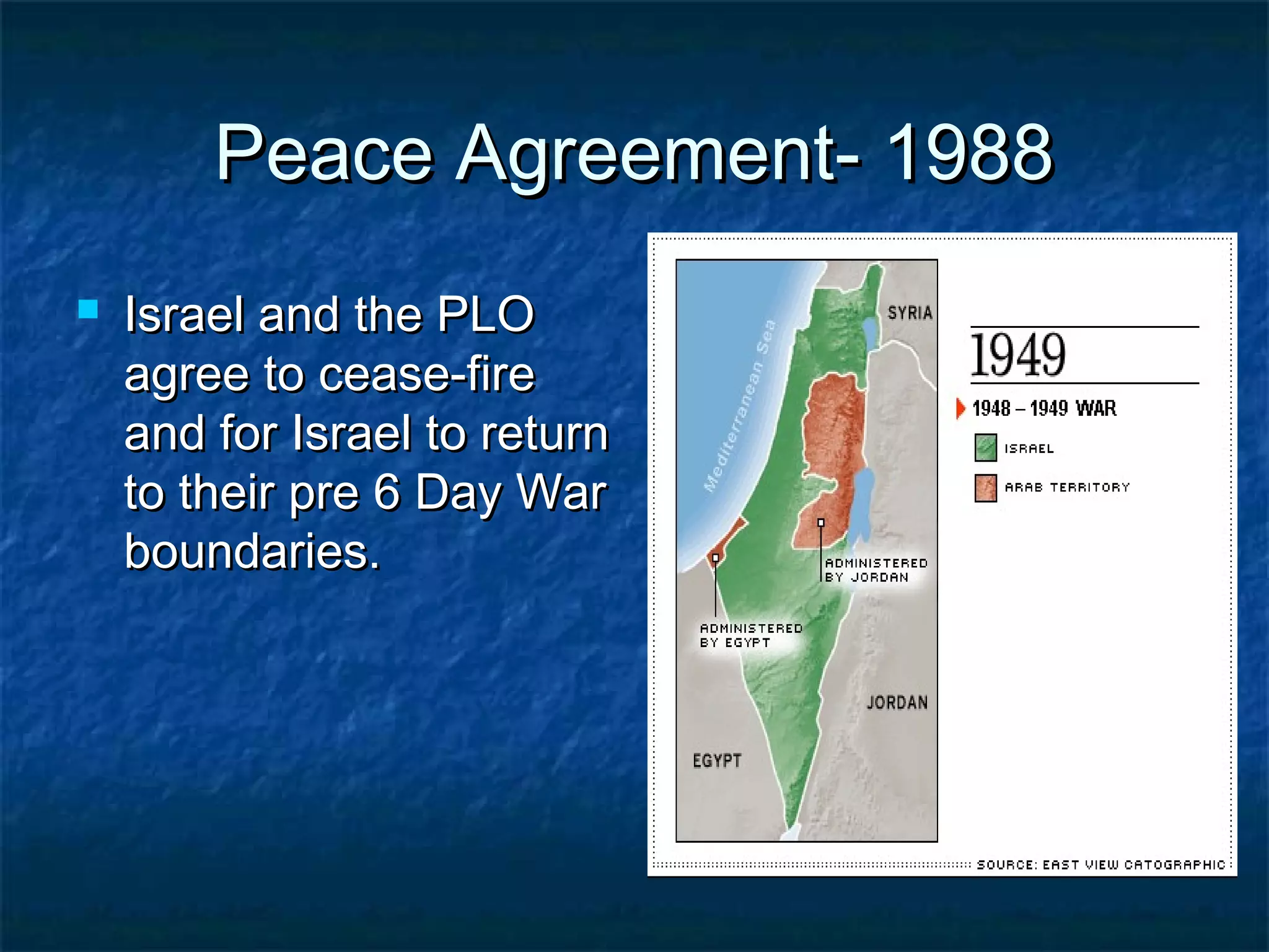 Timeline Of The Arab And Israel Conflict | PPT