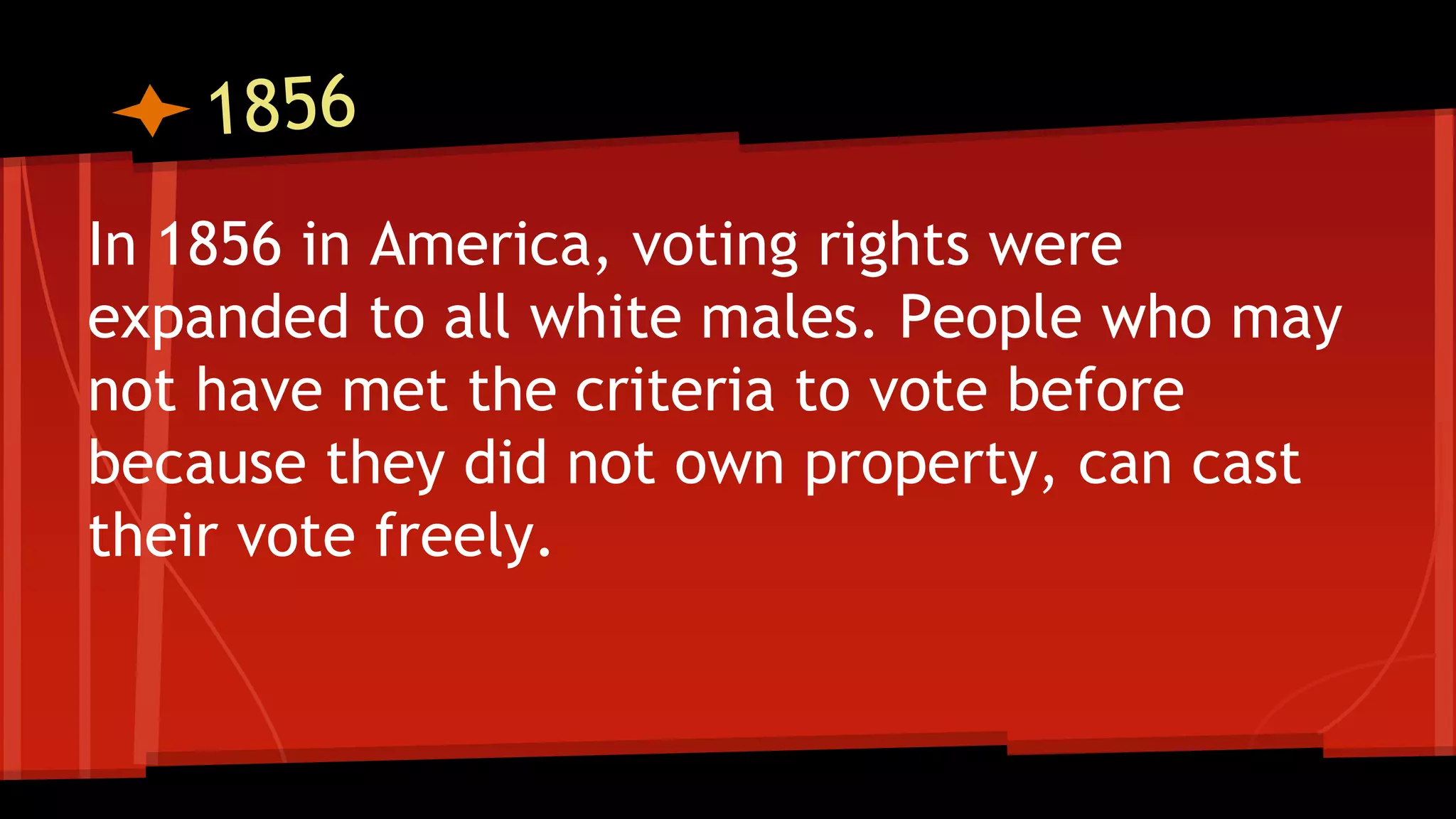 Timeline voting rights activists (1) | PPT