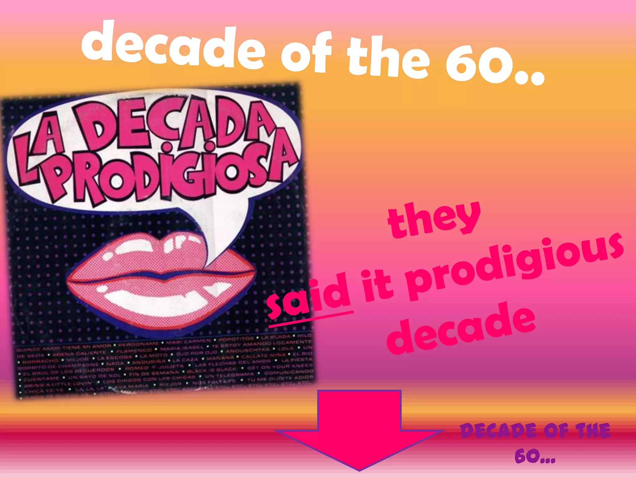 Time line 60s first homewoork | PPTX