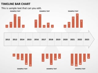Timeline bar chart | PPT