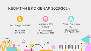 Jadwal atau Time line BKD Semester Genap 2023/2024 | PPTX
