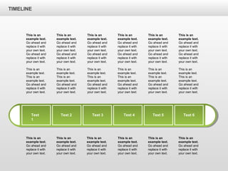 Timeline Charts | PPT
