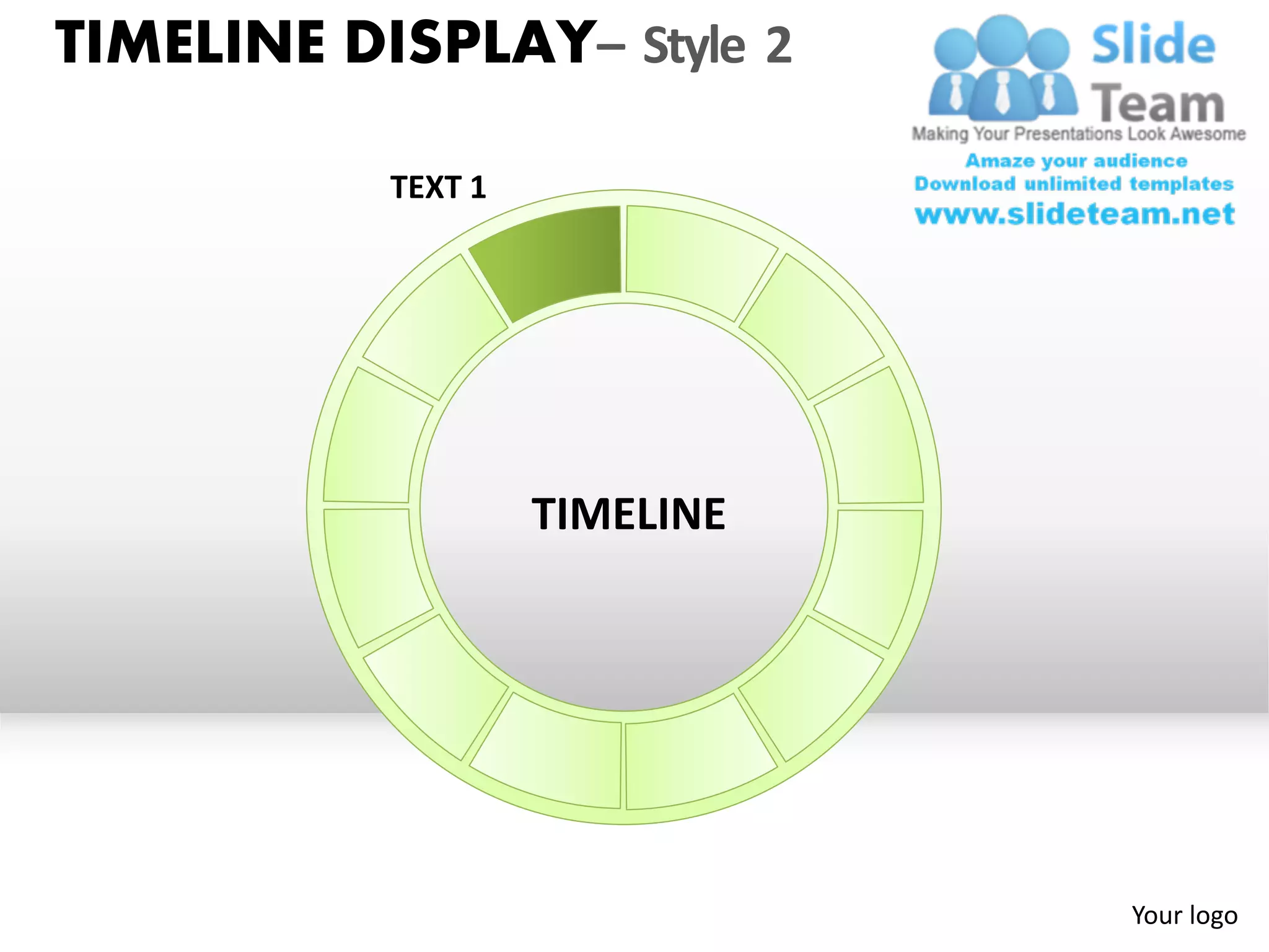 Timeline display style 2 powerpoint presentation slides ppt templates | PPT