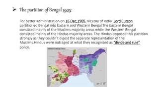 Timeline events in the history of india from 1905-1930 | PPTX