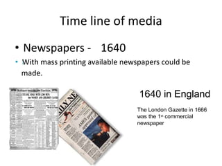 Timeline for media | PPTX