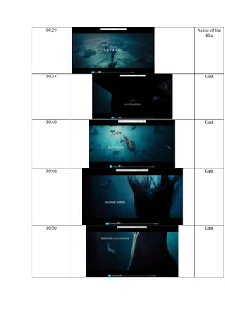 Timeline for skyfall | DOCX