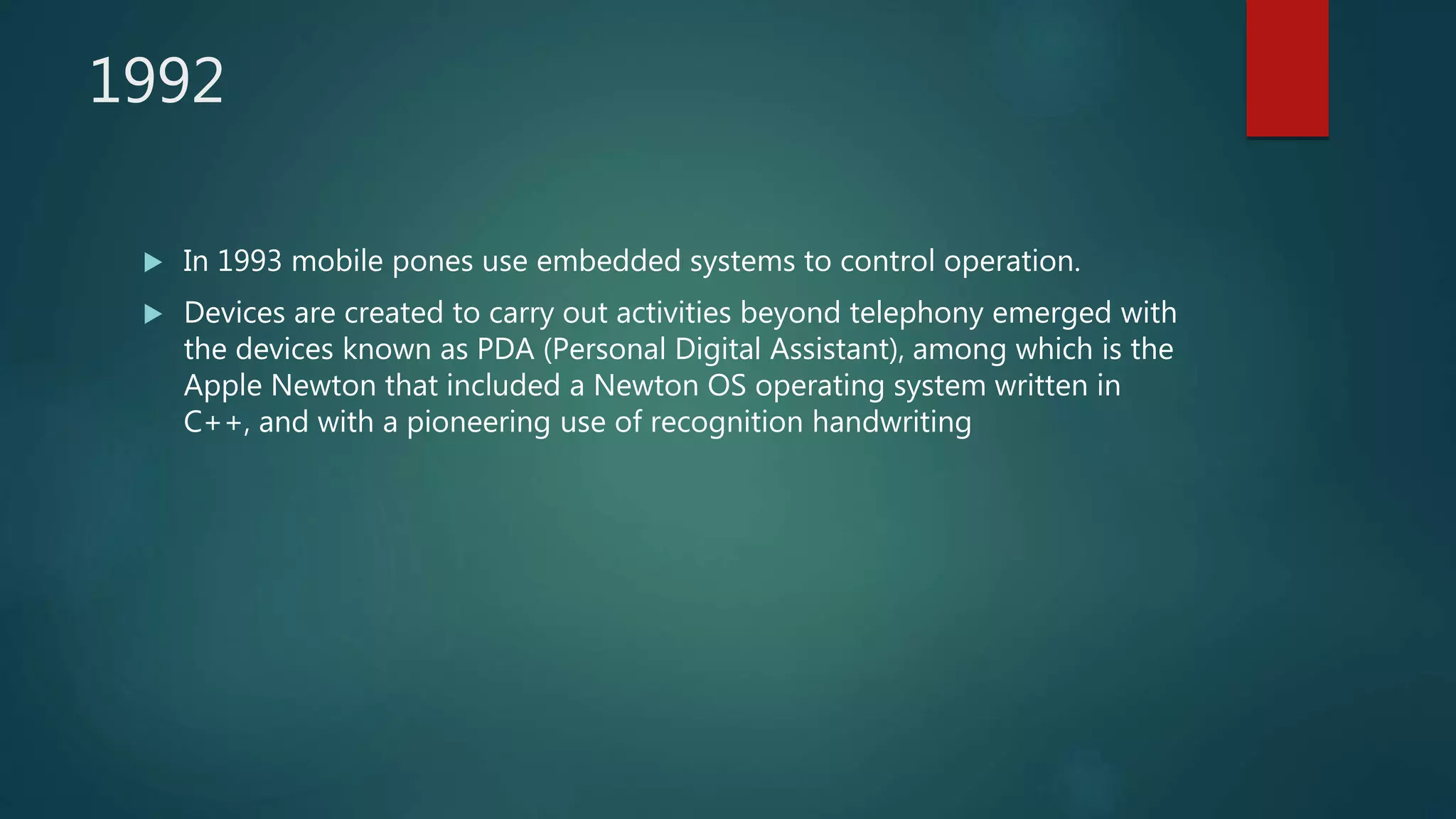 Timeline for the mobile operating systems | PPTX