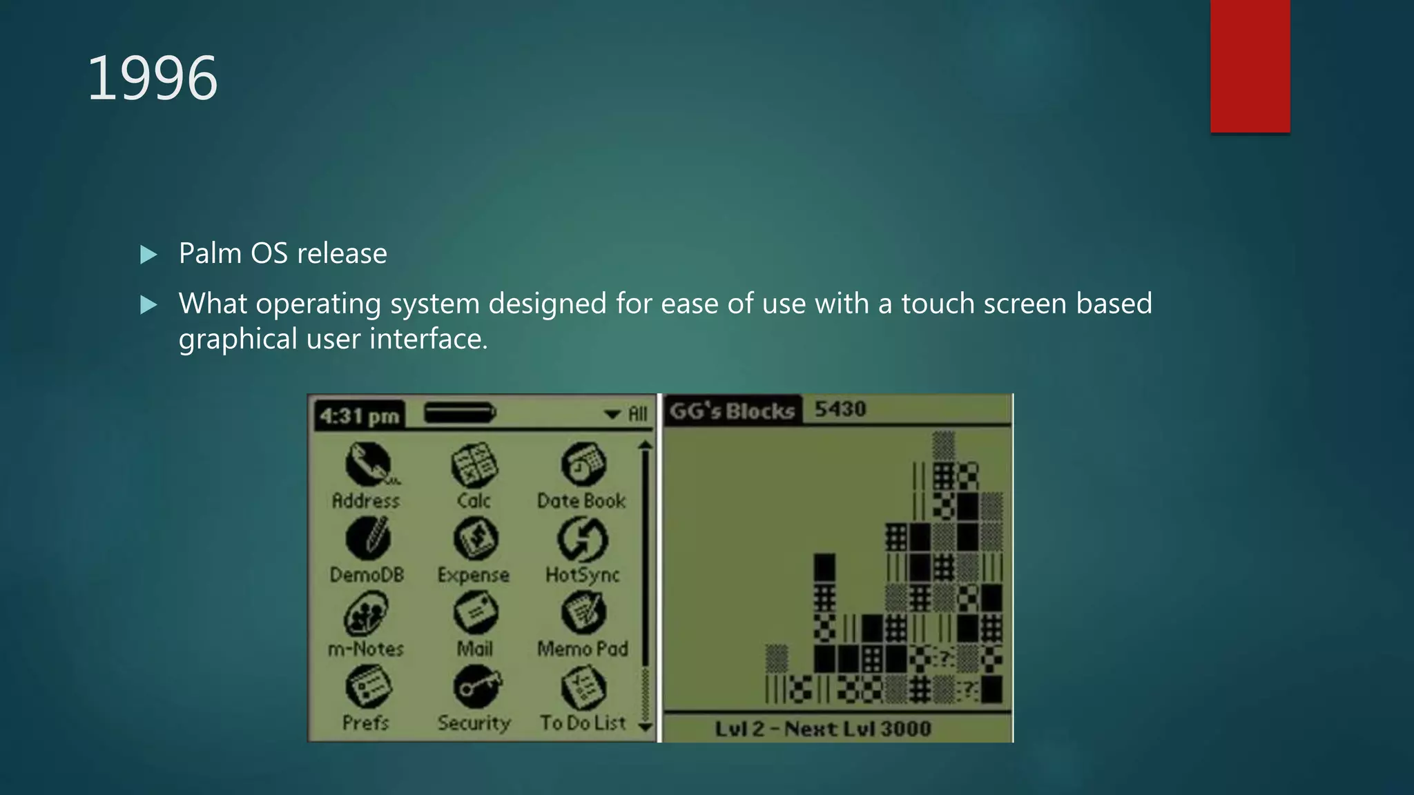 Timeline for the mobile operating systems | PPTX