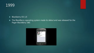 Timeline for the mobile operating systems | PPTX
