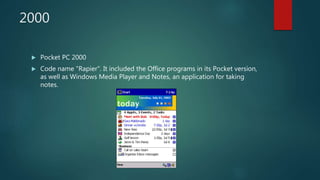 Timeline for the mobile operating systems | PPTX