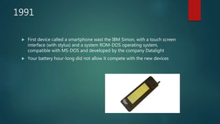 Timeline for the mobile operating systems | PPTX